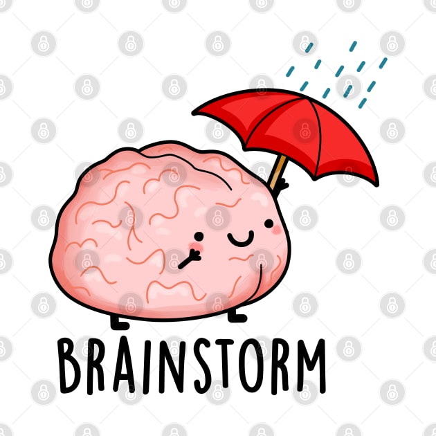 Brain Storm Cute Anatomy Pun - Brain Puns - T-Shirt | TeePublic