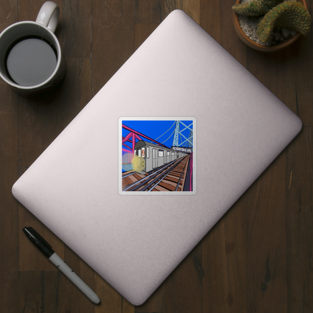 NYC Subway Series J Train - Nyc Subway Train - Sticker | TeePublic