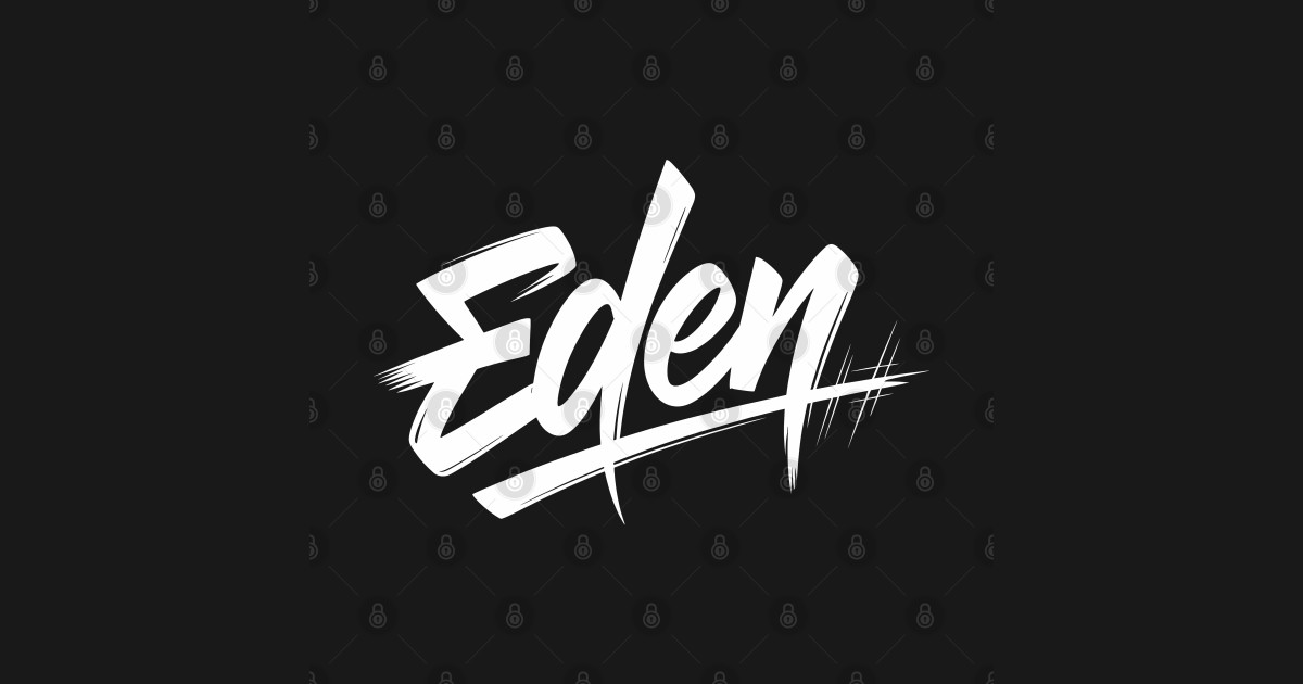 Eden Bold Brush Script - Eden Design - T-Shirt | TeePublic