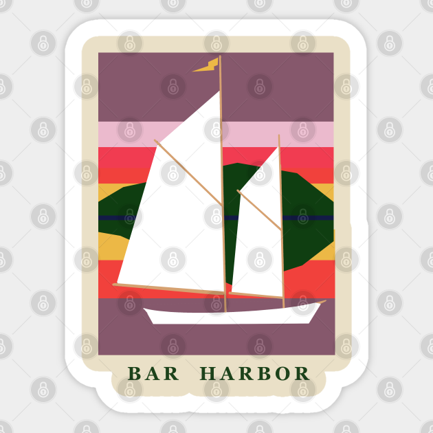 Bar Harbor - Bar Harbor - Sticker | TeePublic