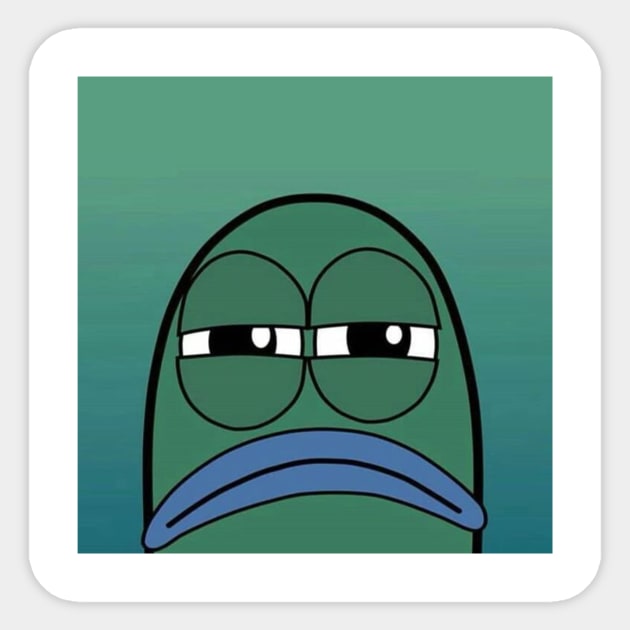 Staring face - Staring Face - Sticker | TeePublic