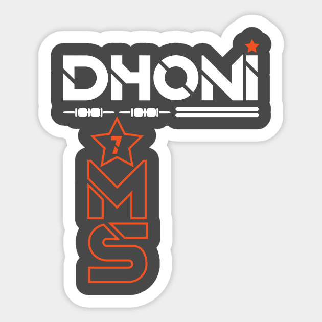 MS Dhoni Mahendra Singh Dhoni Memorabilia - Cricket - Sticker | TeePublic