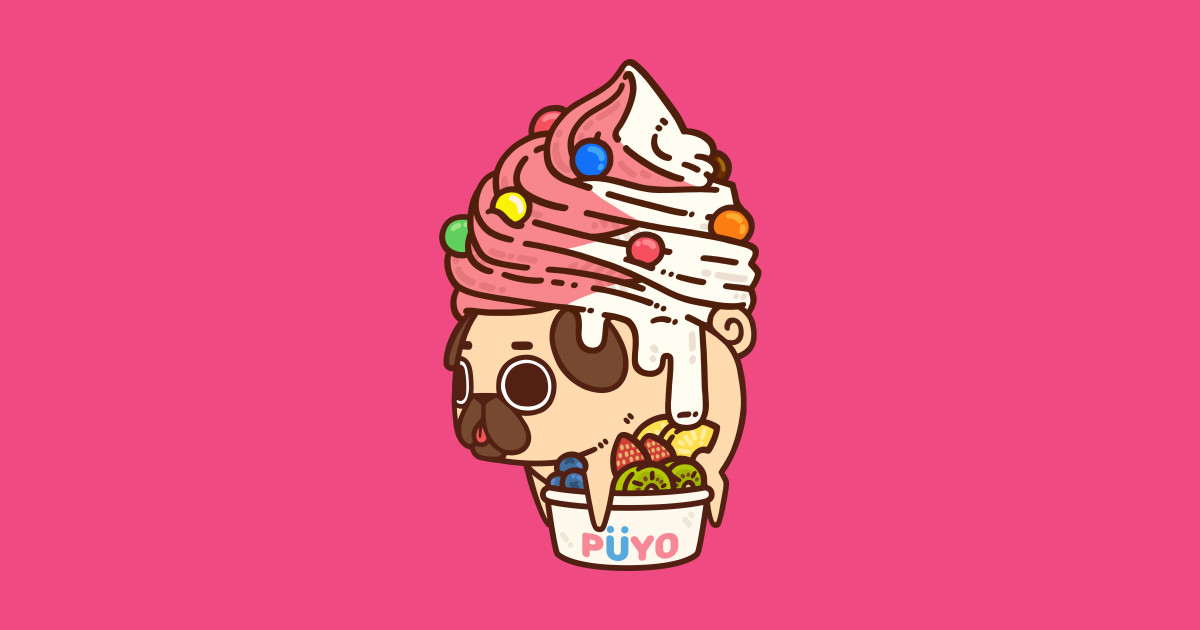 Froyo Puglie - Dogs - T-Shirt | TeePublic
