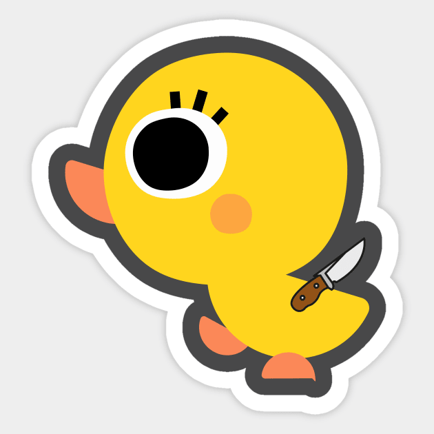 criminal cute duck - Duck - Sticker | TeePublic
