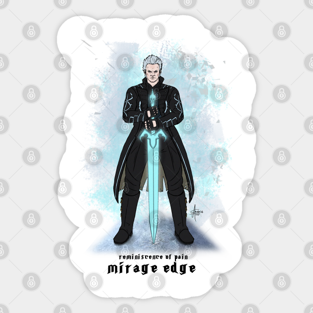 Vergil Mirage Edge - Vergil - Sticker | TeePublic