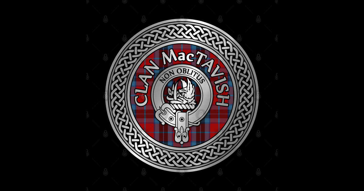Clan MacTavish Crest & Tartan Knot - Mactavish - Sticker | TeePublic