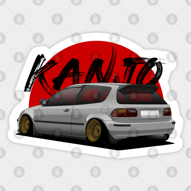 KANJO CIVIC - Kanjozoku - Sticker | TeePublic