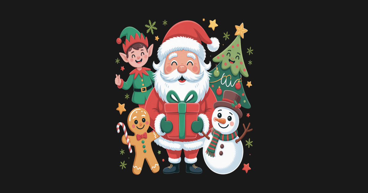 Santa Elf Snowman Gingerbread Christmas Goose - Santa Elf Snowman ...