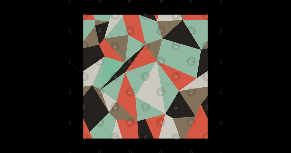 Polygon Pattern - Polygon - Sticker | TeePublic