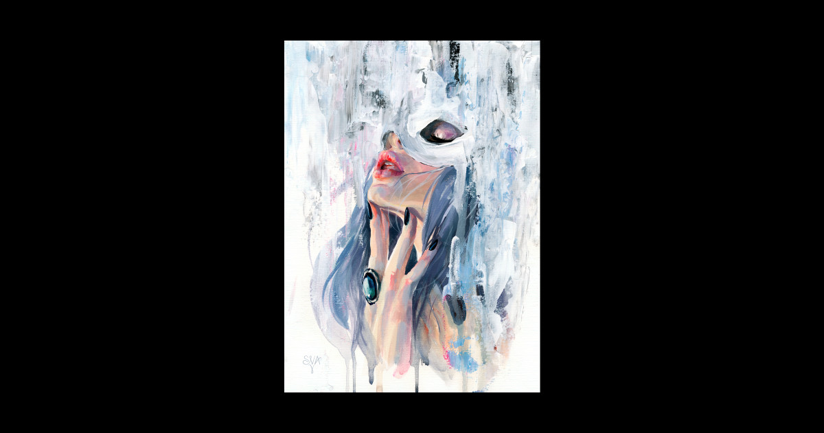 Moira Mask - Woman In White Mask - Sticker | TeePublic