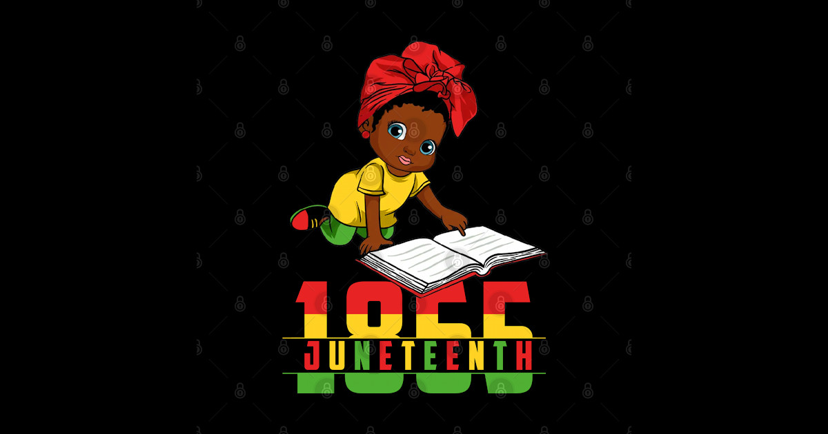 Juneteenth Celebrating 1865 Cute Black Girls Kids - Juneteenth 2024 ...