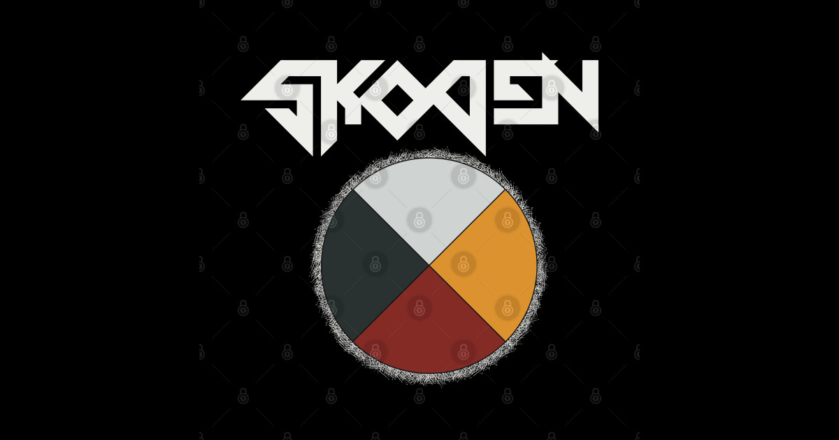 Skoden metal - Skoden - Sticker | TeePublic