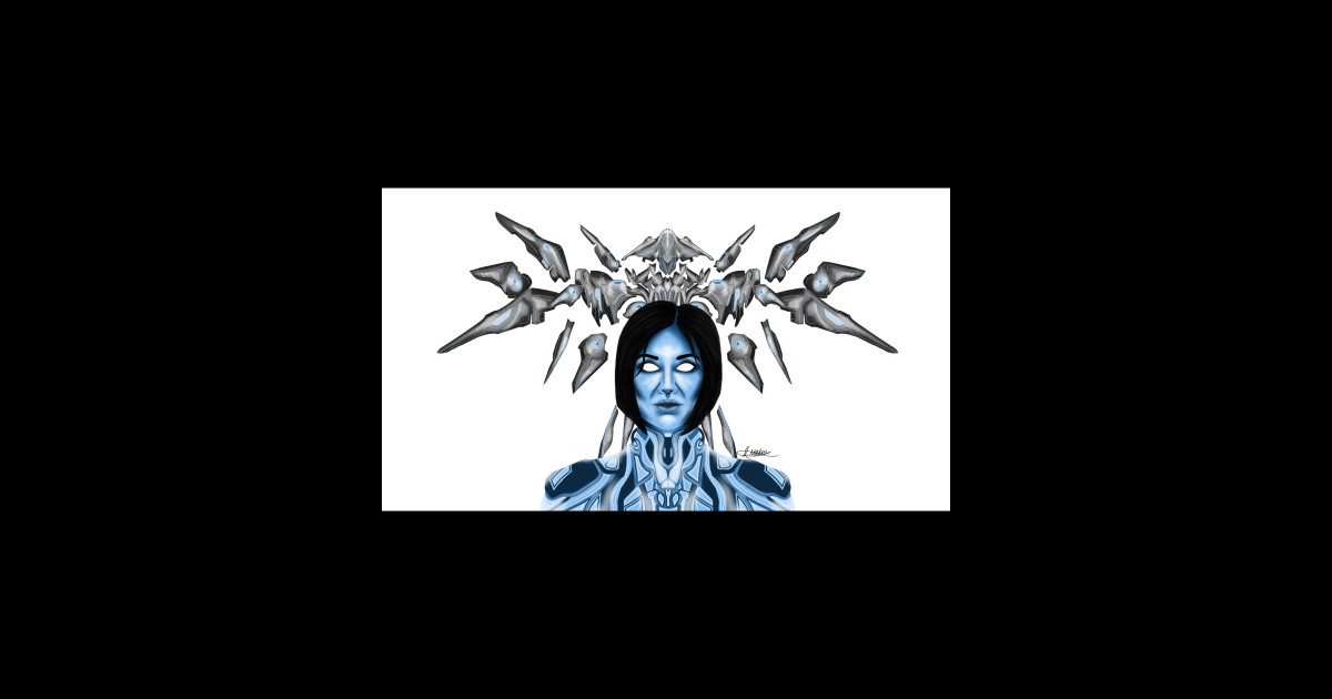 CORTANA UNSC 0452-9 - Digitalart - Sticker | TeePublic