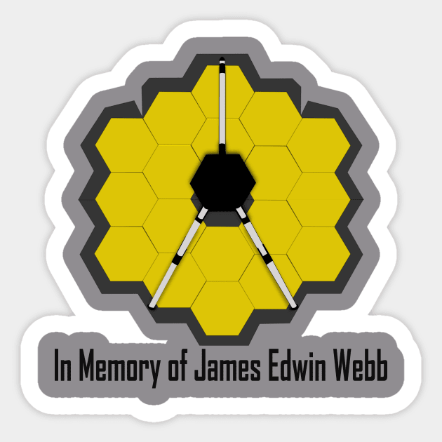James Edwin Webb Space Telescope - Telescope - Sticker | TeePublic