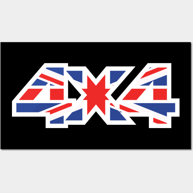 4X4 Offroad Decal - United Kingdom, white version - 4x4 England ...