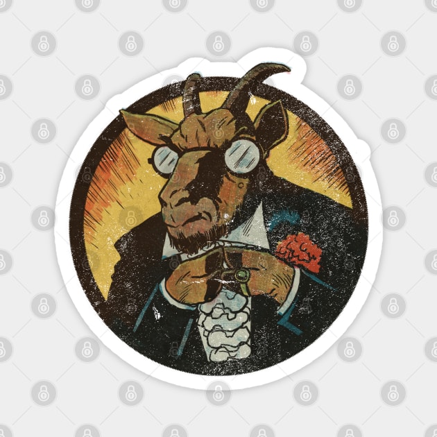 Hugoat Strange - Goat - Magnet | TeePublic
