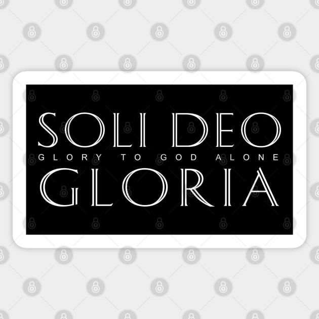 Latin Quote: Soli Deo Gloria (Glory to God alone, white) - Latin Phrase ...