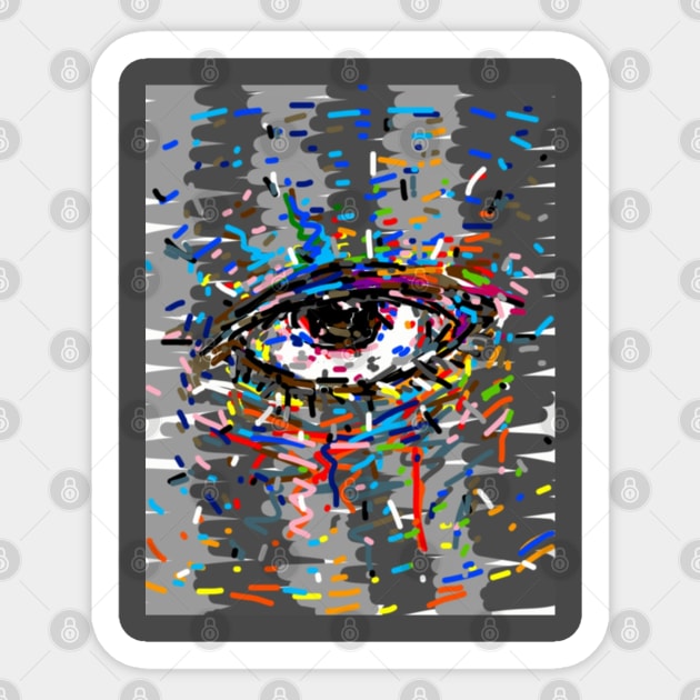 Eye of Hope - Positive - Sticker | TeePublic