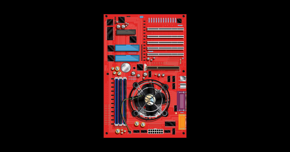 Computer Motherboard - Computer Motherboard - Posters and Art Prints ...