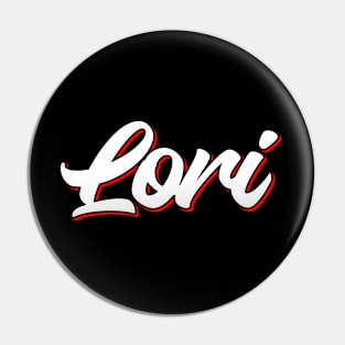 Lori Name Cool 70s Retro Font Pins and Buttons for Sale | TeePublic