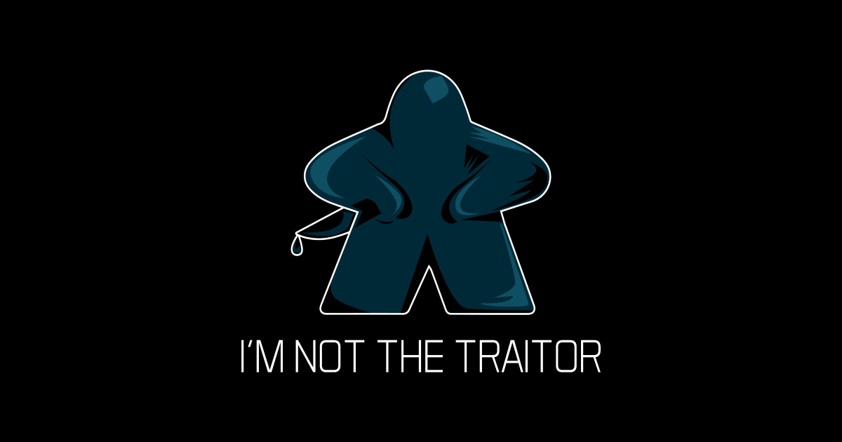 Social Deduction I'm Not The Traitor Meeple Graphic- Board Game ...