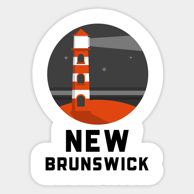 New Brunswick Lighthouse - New Brunswick - Sticker | TeePublic