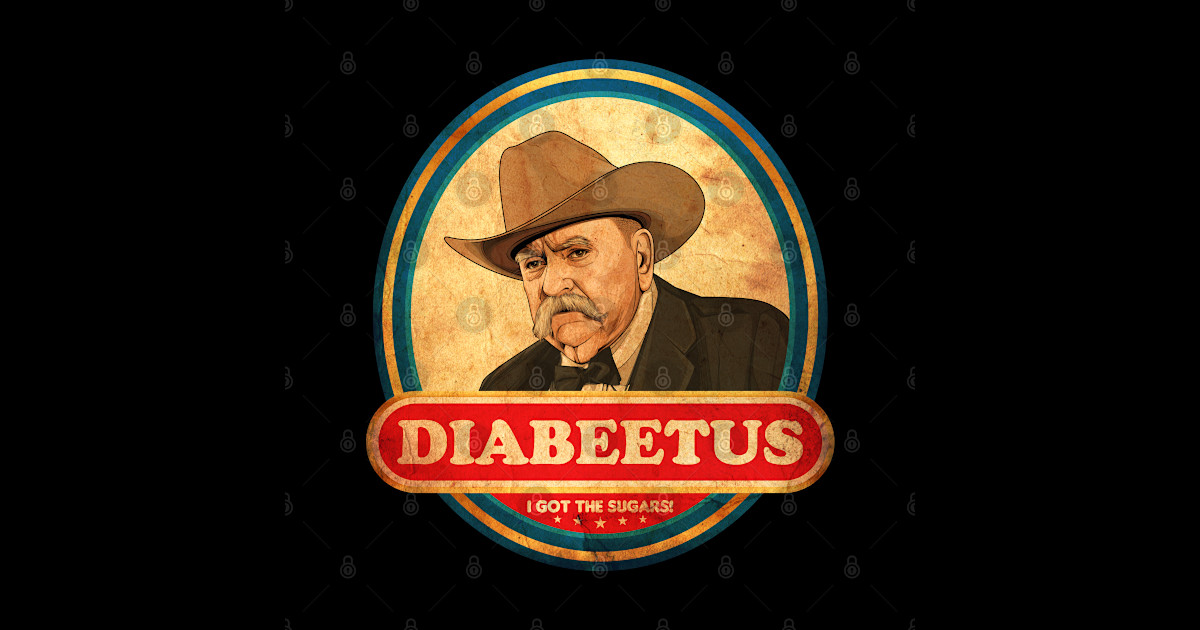 Diabeetus - Wilford Brimley - Vintage Style - Diabeetus - Sticker ...