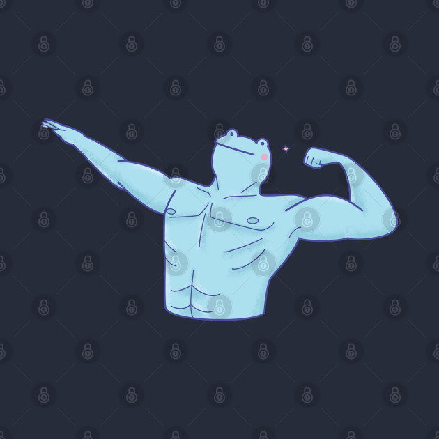 Flexing Frog - Flex - T-Shirt | TeePublic