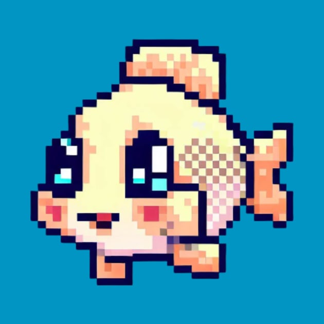 8-bit fish - Fish 8 Bit - T-Shirt | TeePublic