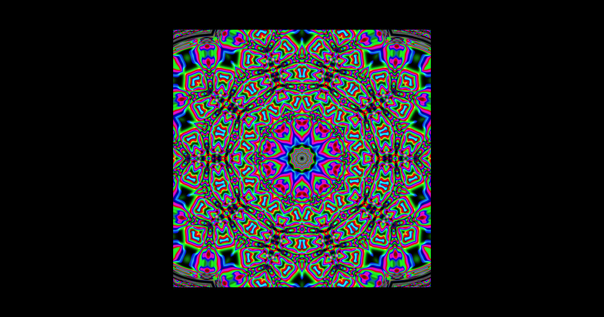 Psychedelic Trippy Acid LSD Art - Psychedelic - Sticker | TeePublic