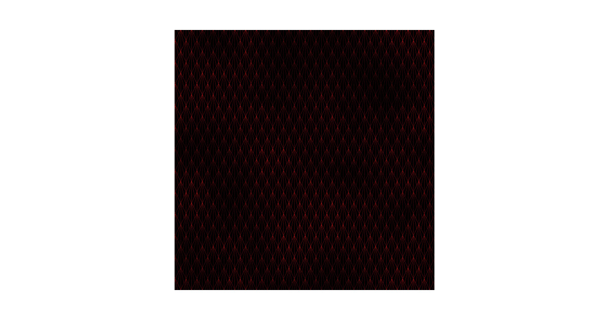 Black and Ruby Red Foil Vintage Fan Art Deco Pattern - Ruby Red Fan - T ...