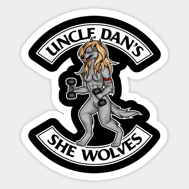 Cursive Blonde She Wolf - Shewolf - Sticker | TeePublic