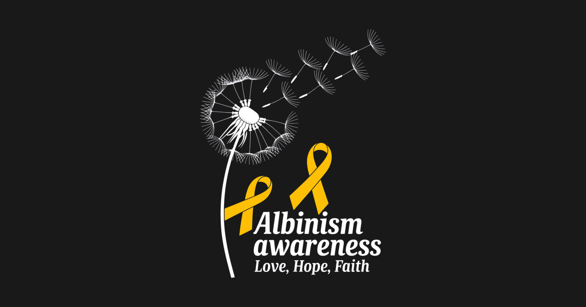 Albinism Awareness Dandelion Support In June Yellow Ribbon - Albinism ...