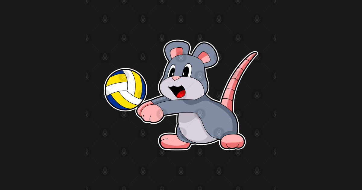 Mouse Volleyball - Volleyball - T-Shirt | TeePublic