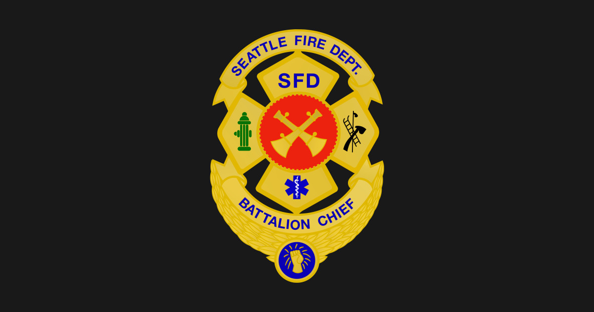 STATION 19 - BATTALION CHIEF - BADGE - Station 19 - T-Shirt | TeePublic