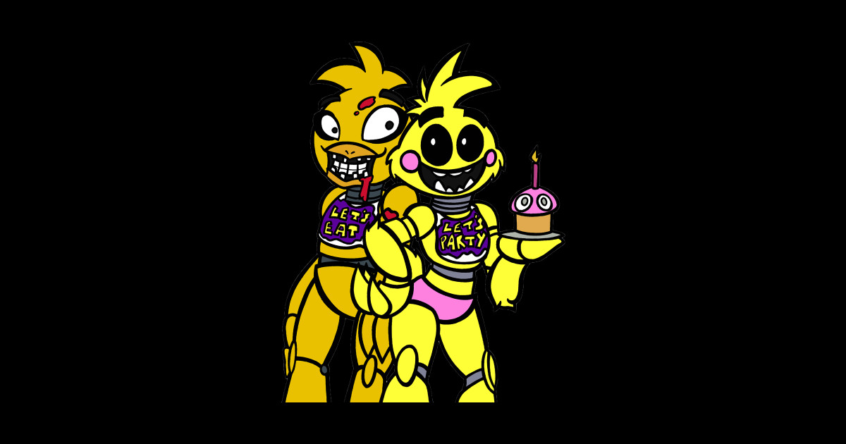 FNAF - Chica and Chica - Five Nights At Freddys - Sticker | TeePublic