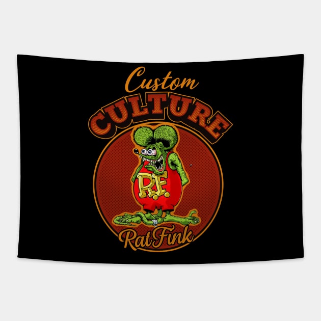 Custom Culture Rat Fink - Rat Fink Style - Tapestry | TeePublic