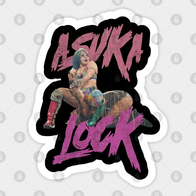 vintage Asuka terrible locks - Vintage - Sticker | TeePublic
