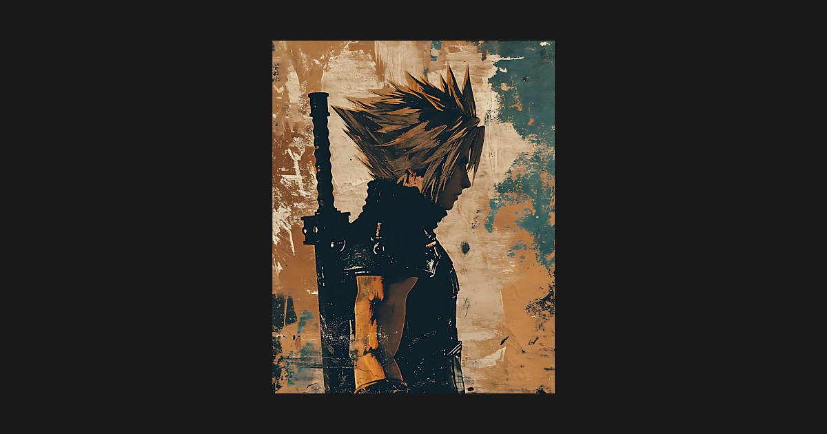 Final Fantasy VII Rebirth Cloud Strife Fanart - Cloud Strife - T-Shirt ...