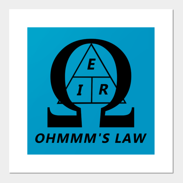 Ohm's Law Drawing - Ohms Law - Posters and Art Prints | TeePublic