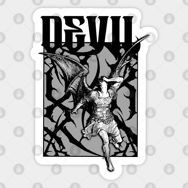 Devil fallen angel - Satan - Sticker | TeePublic