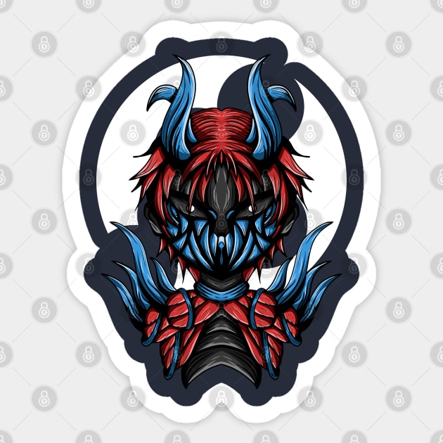 Artwork Illustration Of Devil Meat - Illustrations - Sticker | TeePublic