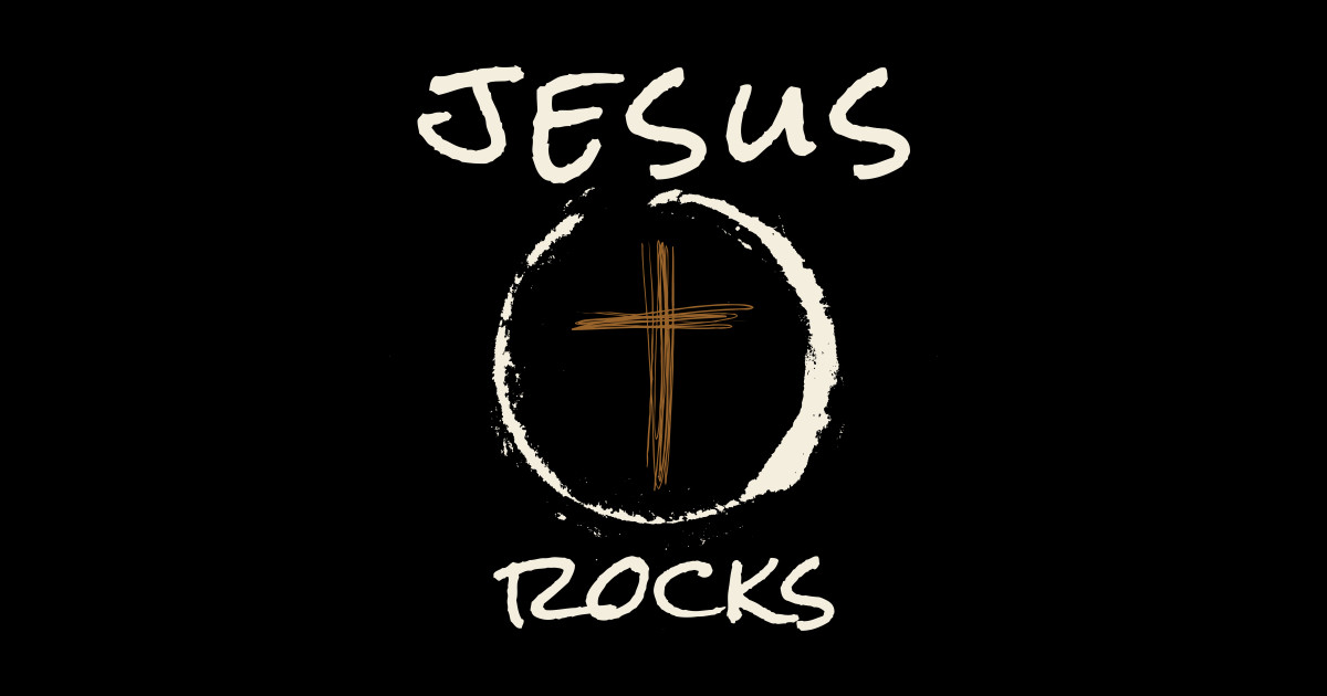 Jesus Rocks - Jesus - Sticker | TeePublic
