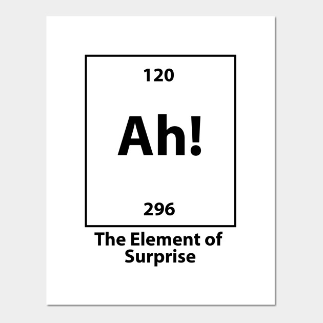 The Element of surprise - Periodic Table - Posters and Art Prints ...