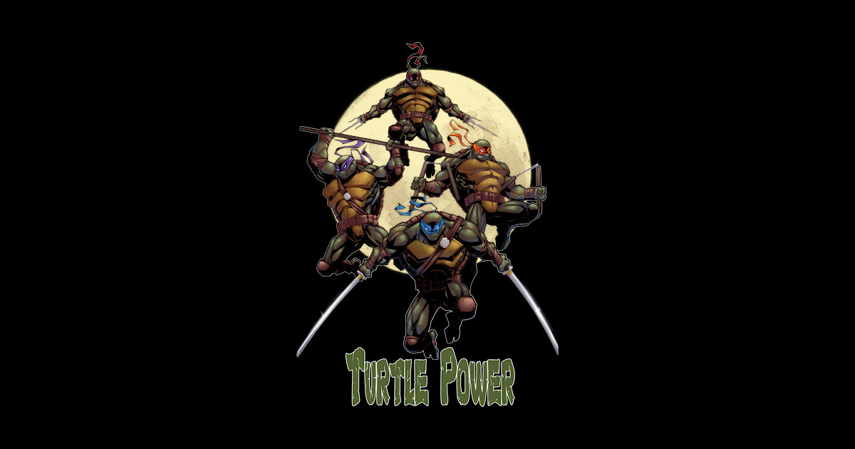 Turtle Power - Turtles In A Half Shell - Sticker | TeePublic