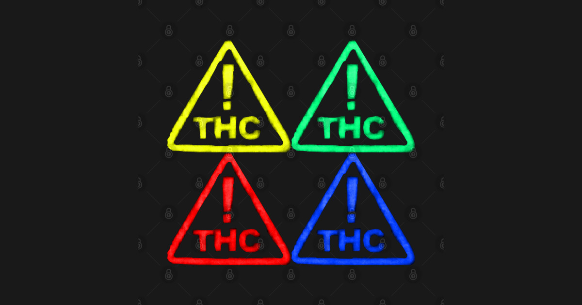 Primary Colors THC Warning Labels - Thc Warning Labels - T-Shirt ...