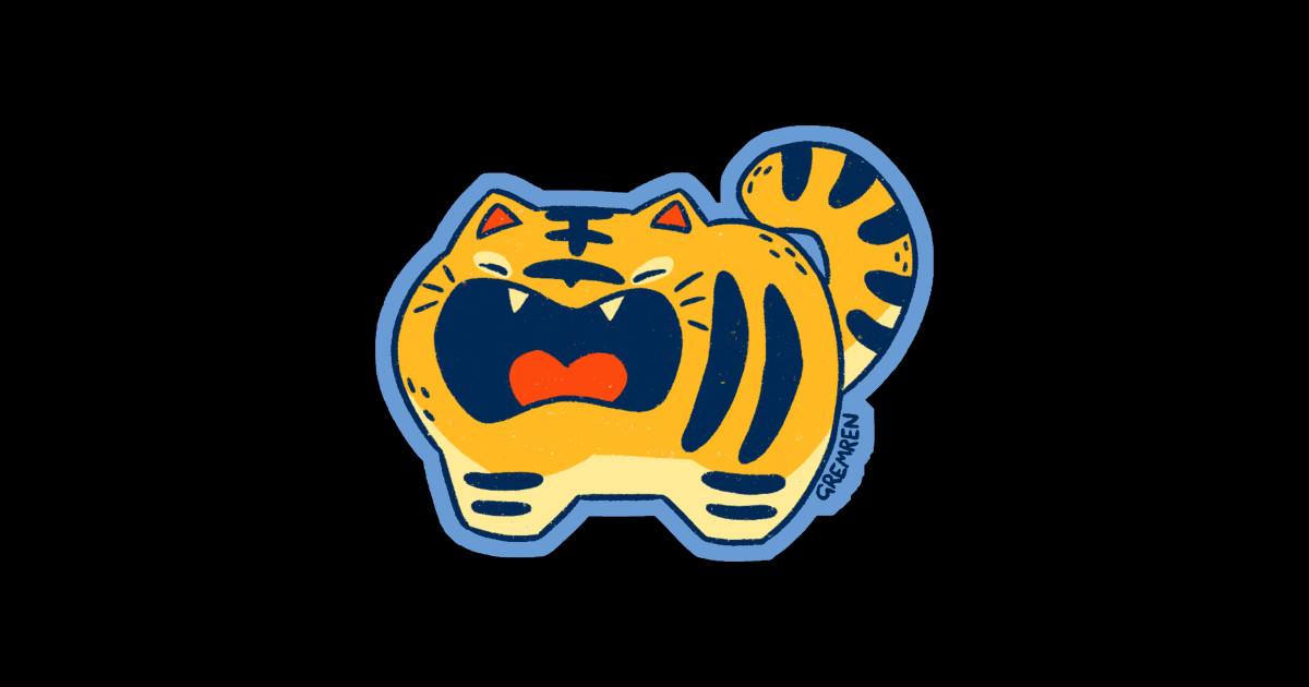 Yelling Tiger - Tiger - Posters and Art Prints | TeePublic