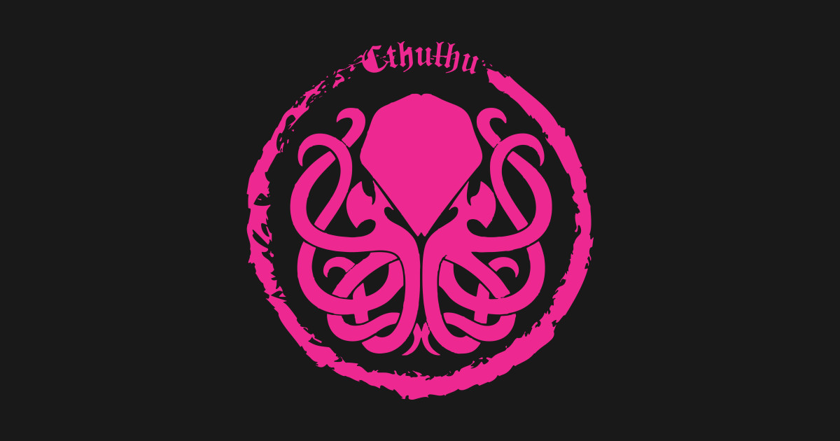 Cthulhu Logo Pink - Cthulhu - T-Shirt | TeePublic