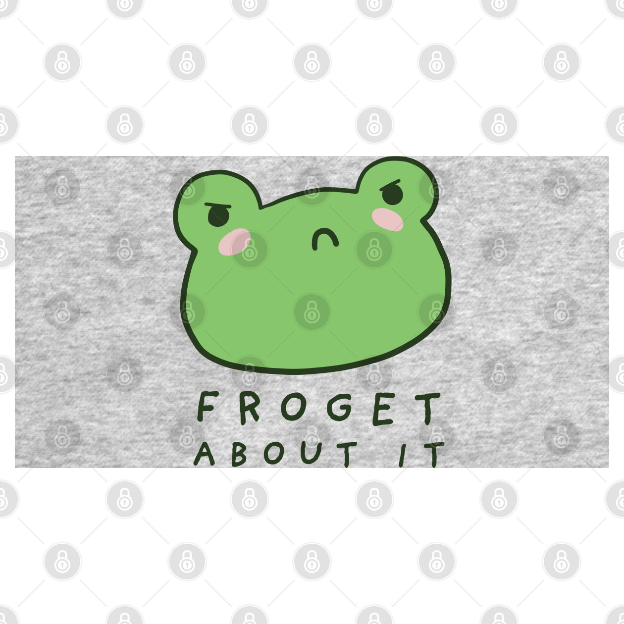 Froget About It: A Cute and Funny Design for Froggy Lovers with a Witty ...