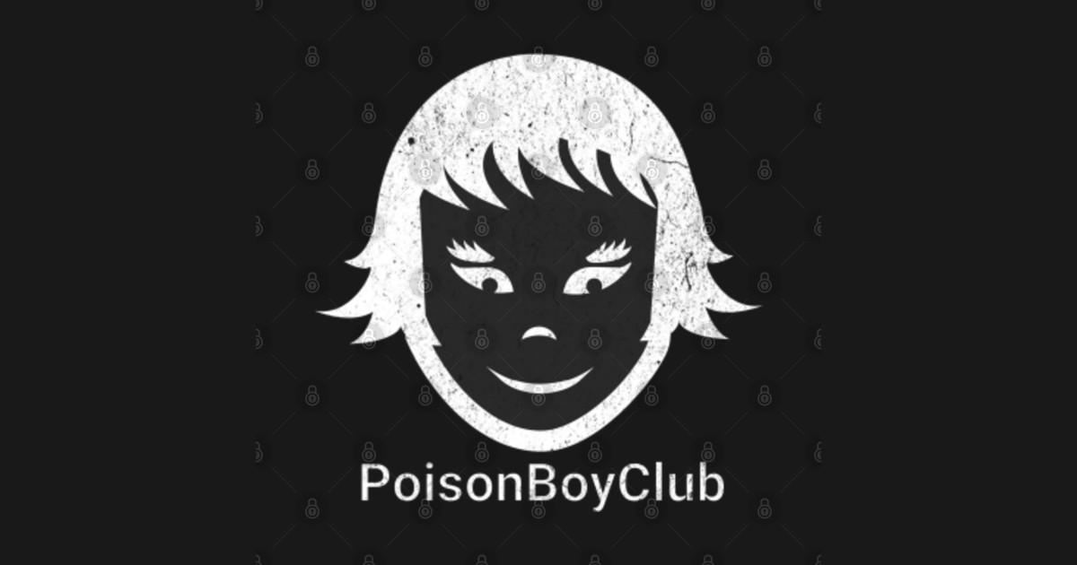 Poison Boy Club face band logo - Die Laughing - T-Shirt | TeePublic